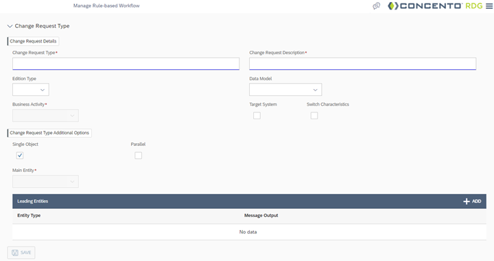 Create a CR Type – Software Support